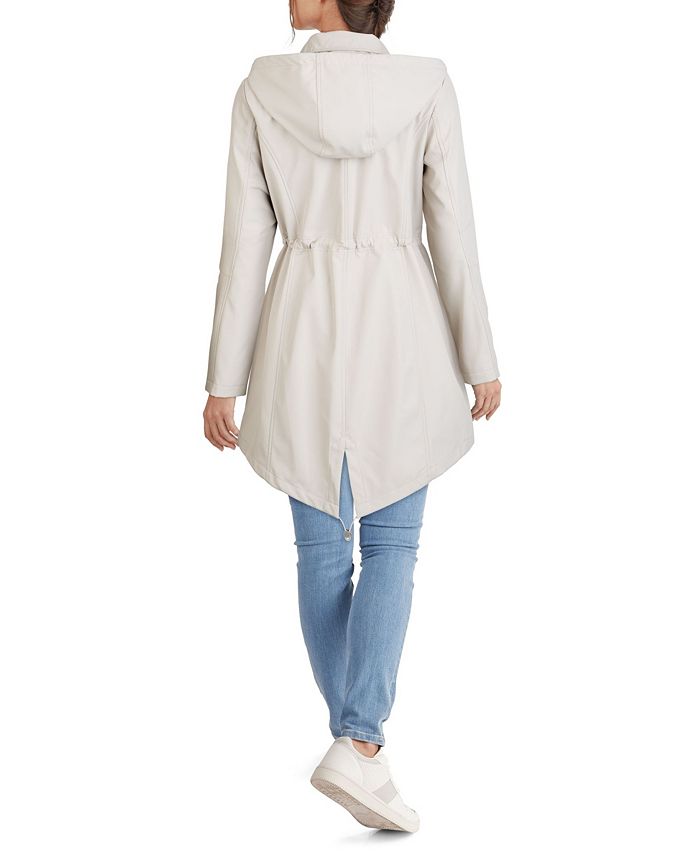 Kenneth Cole Women's Hooded Anorak Rain Coat & Reviews - Coats - Women ...