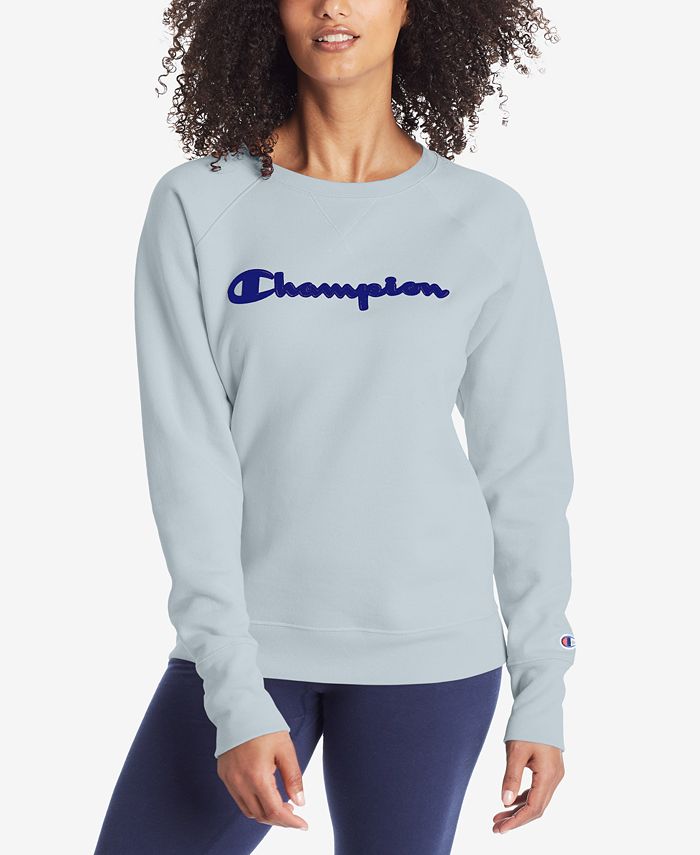 Champion Women's Applique Logo Sweatshirt & Reviews - Tops - Women - Macy's
