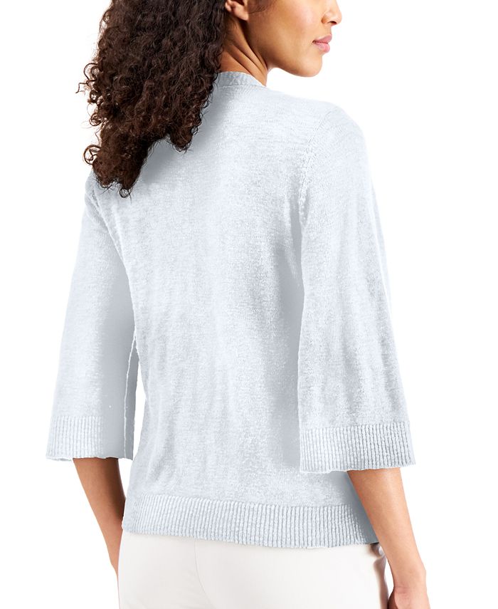 JM Collection Cotton Slub Cardigan, Created for Macy's - Macy's
