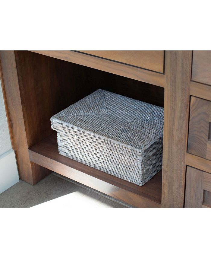 Artifacts Trading Company Rectangular Storage Box with Lid - Macy's