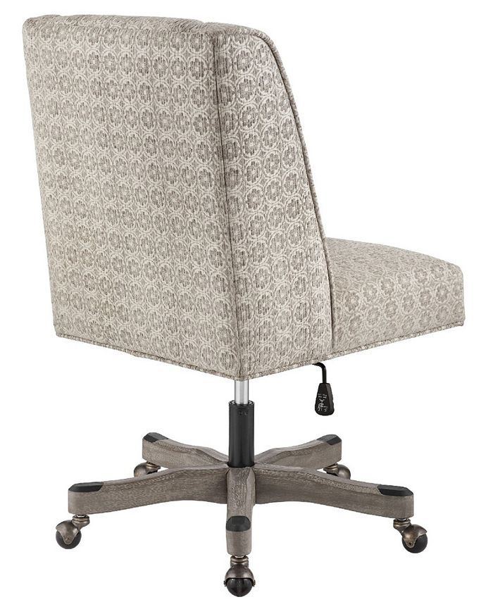 Linon Home Décor Wells Upholstered Swivel Office Chair & Reviews ...