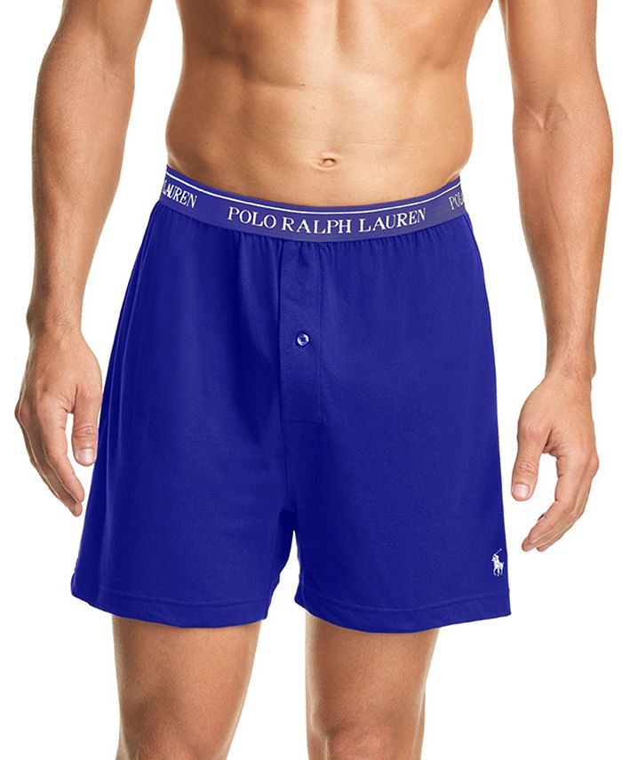 Polo Ralph Lauren Men's 5-Pk Cotton Knit Boxers + 1 Bonus Pair - Macy's