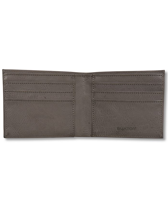 Buxton Men's Wallet, Baja RFID-Blocking Faux Leather Billfold - Macy's