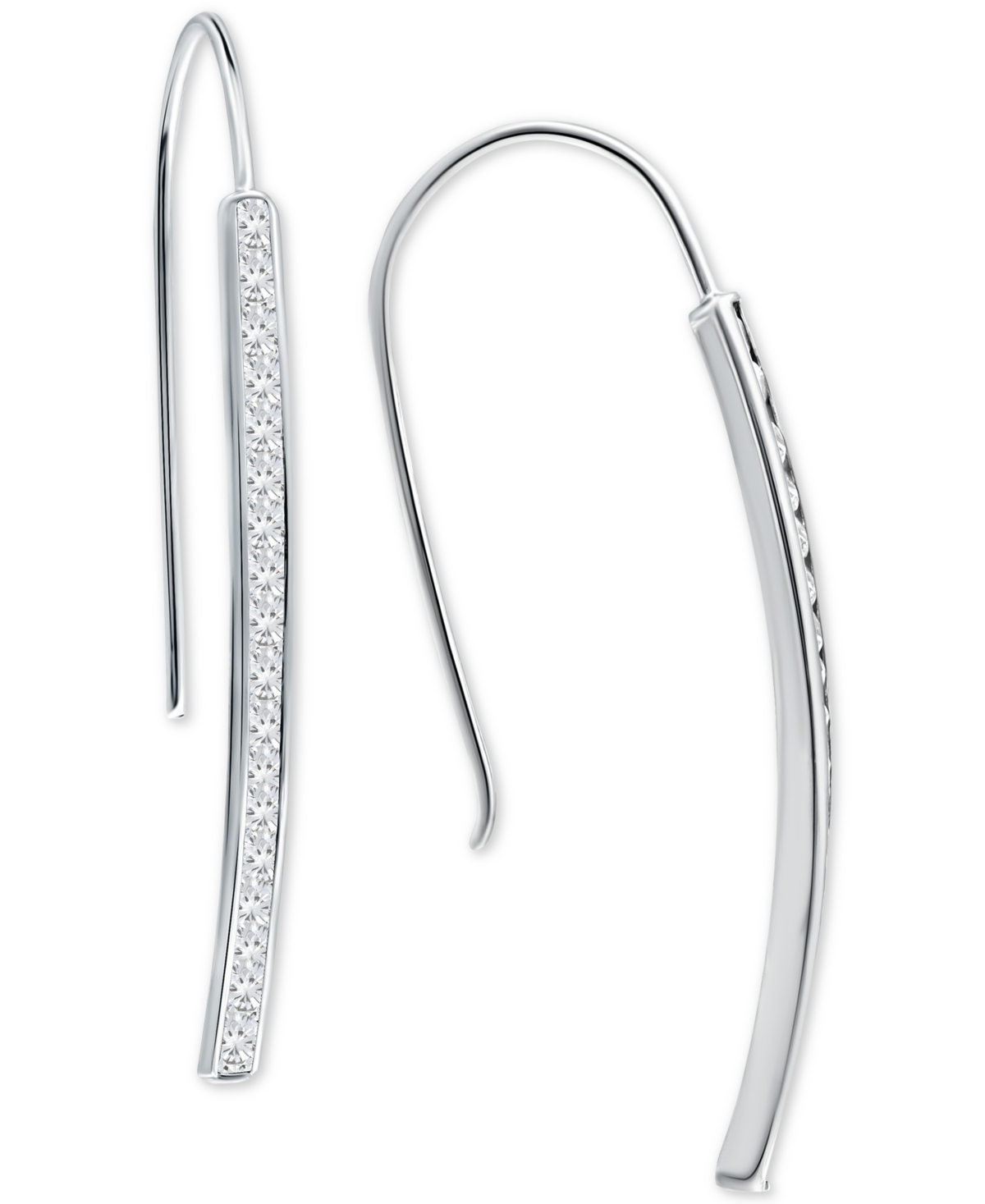 Click here for Giani Bernini Cubic Zirconia Vertical Bar Threader... prices