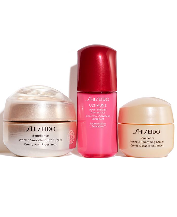 Shiseido 3-Pc. Benefiance Wrinkle Smoothing Eye Cream Set - Macy's