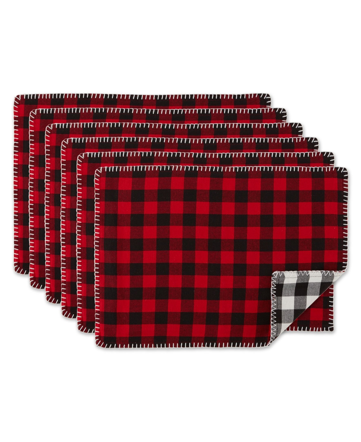 Click here for Design Imports Christmas Buffalo Check with Embroi... prices