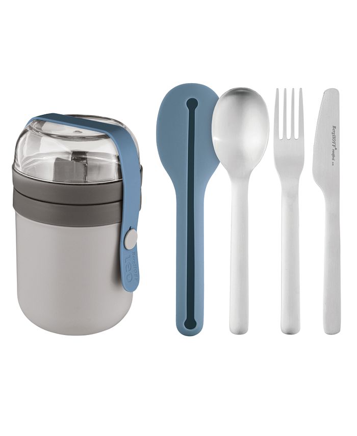 BergHOFF Leo to-Go Dual Lunch Box and Flatware Set - Macy's