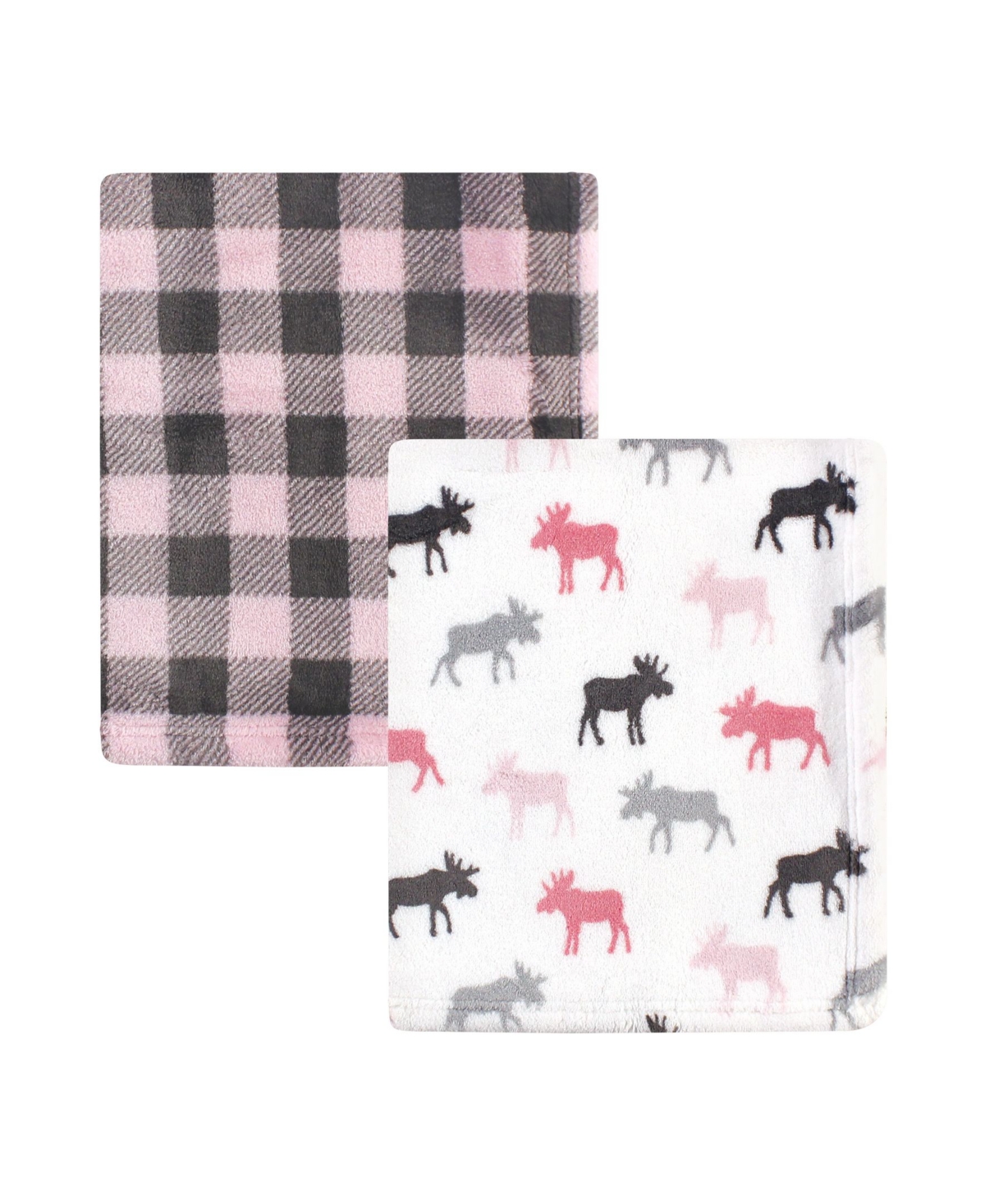 Click here for Hudson Baby Girls Cozy Plush Luxury Blankets 2pk -... prices