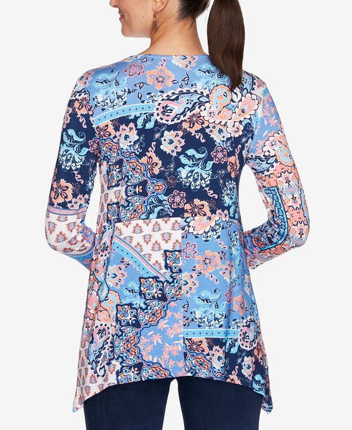 Ruby Rd. Plus Size Knit Mix Print Top - Macy's Ruby Rd. Plus Size Knit Mix Print Top - Macy's