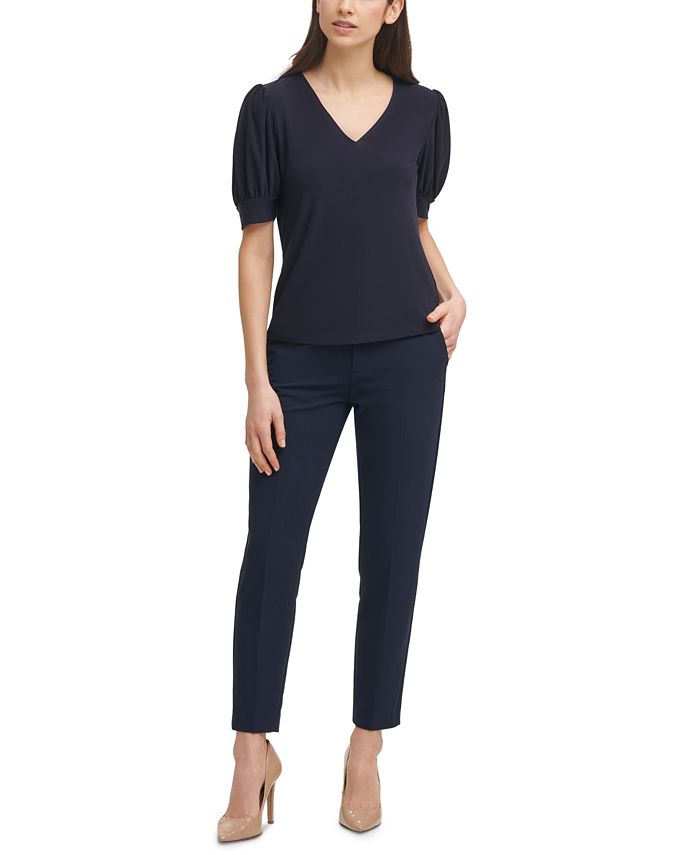 Tommy Hilfiger Puffed Sleeve Top And Reviews Tops Women Macys