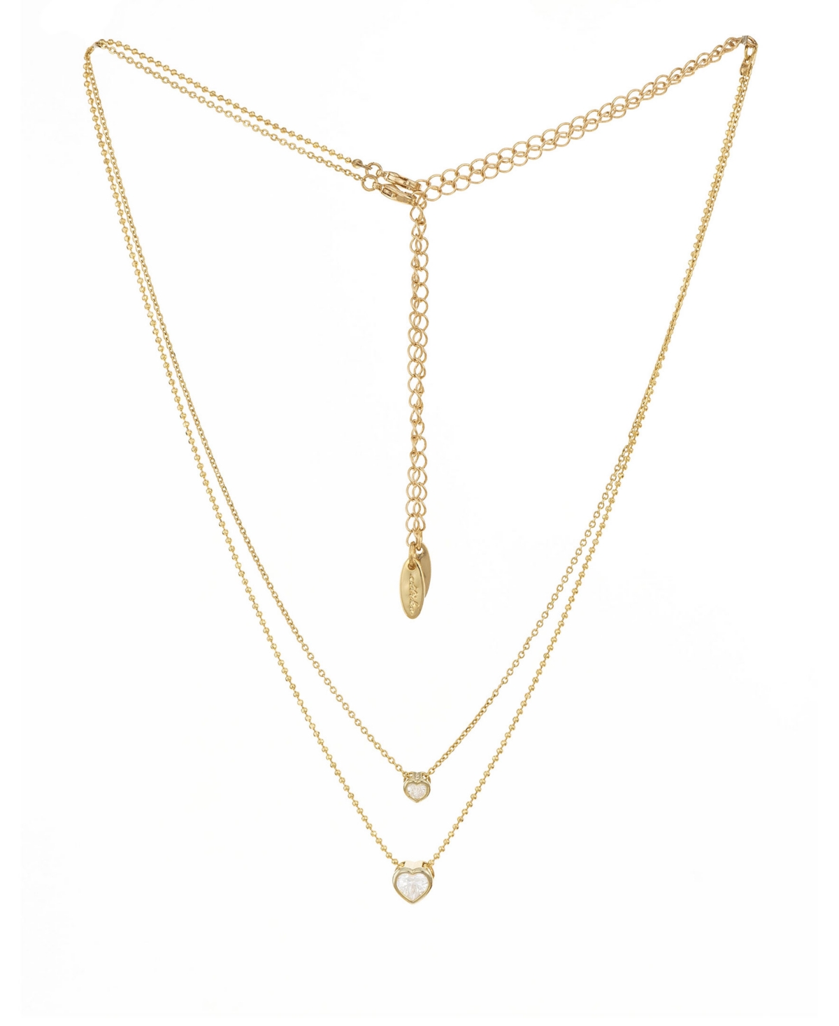 Click here for Ettika Dainty Chain and Crystal Heart Necklace Set... prices