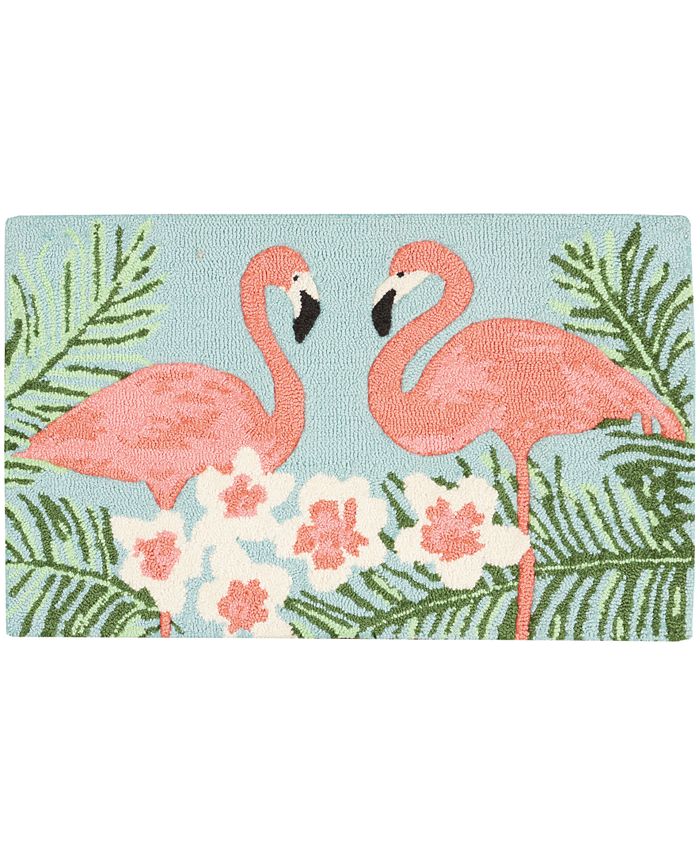 Nourison Two Flamingo Hand-Hooked 18" x 30" Accent Rug & Reviews - All ...