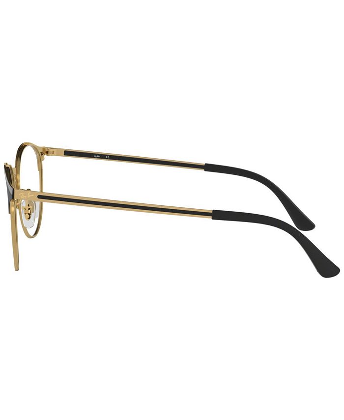 Ray-Ban RX6375 Unisex Round Eyeglasses - Macy's