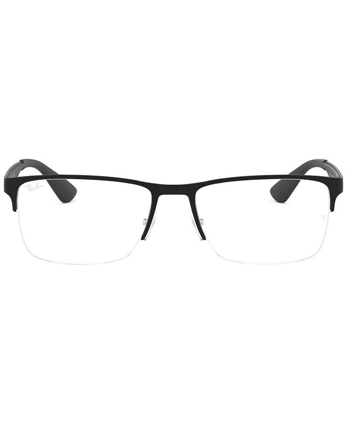 Ray-Ban RB6335 Unisex Rectangle Eyeglasses - Macy's