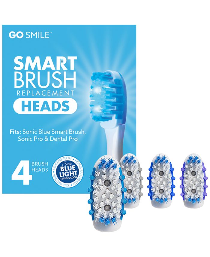 GoSMILE Smart Brush Dental Pro Replacement Brush Heads, Set of 4 - Macy's