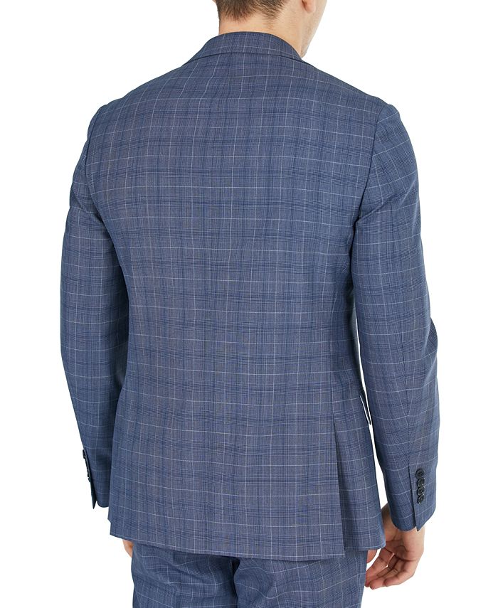 Tallia Men's Slim-Fit Plaid Suit Jacket - Macy's