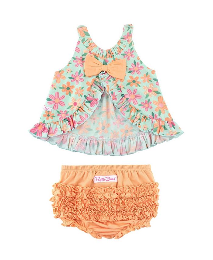 RuffleButts Baby Girls Ruffle Swing Top and Rufflebutt Set & Reviews ...