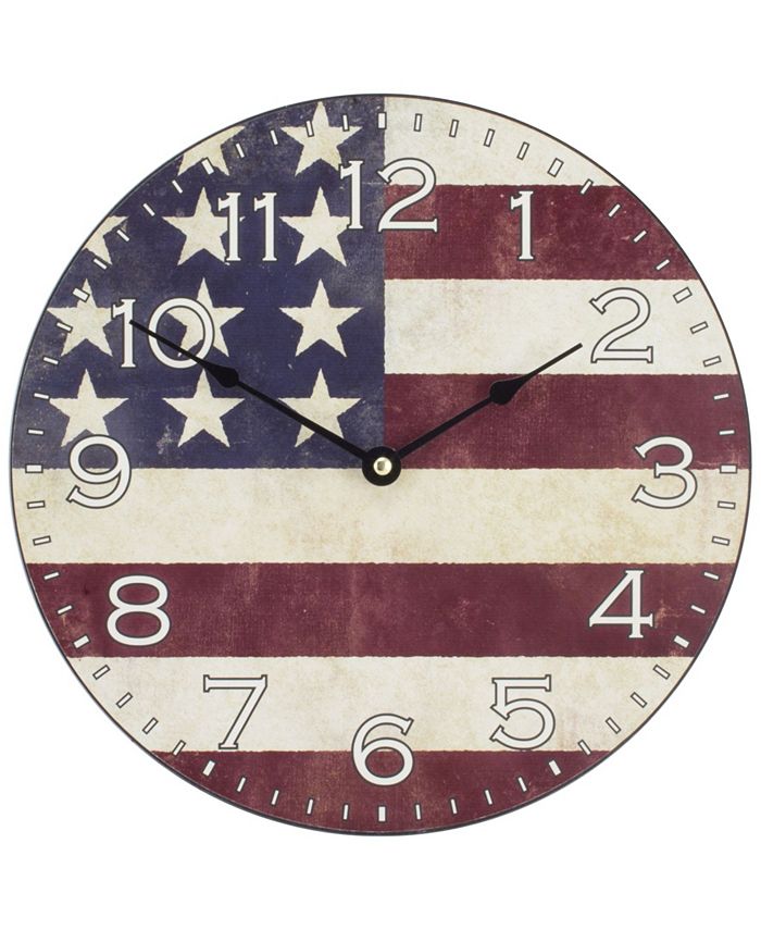 La Crosse Technology La Crosse Clock 12" American Wall Clock - Macy's