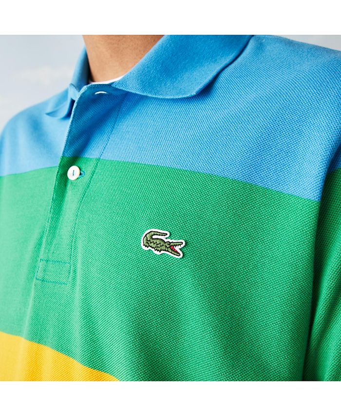 Lacoste Polaroid Men's Striped Rainbow Polo - Macy's
