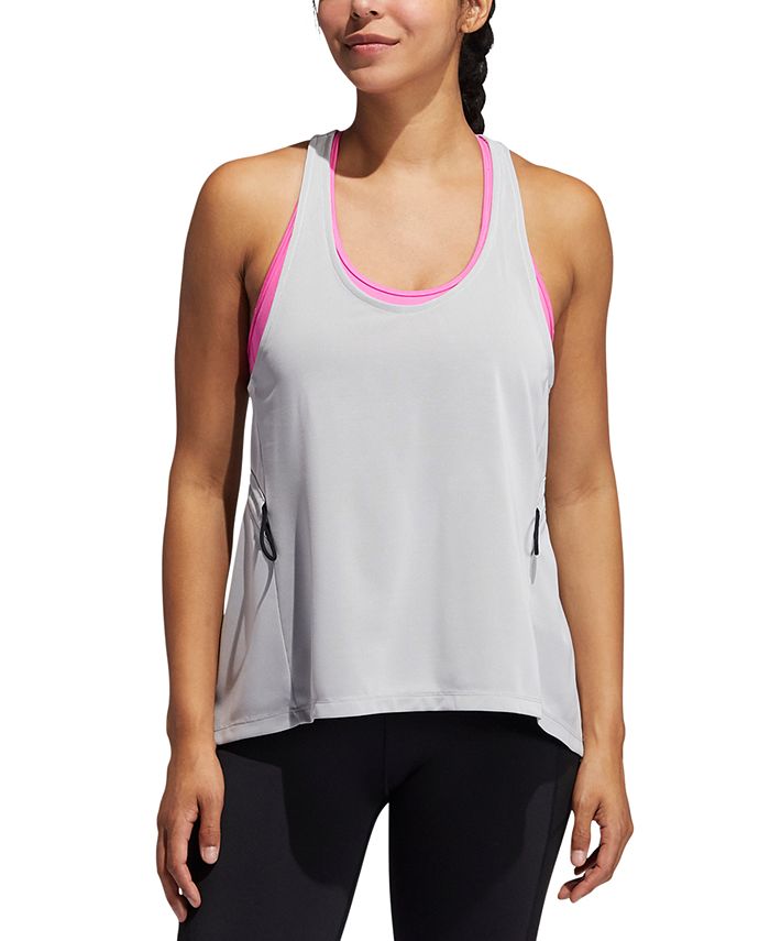 adidas Women's PrimeBlue AEROREADY Racerback Tank Top & Reviews - Tops ...