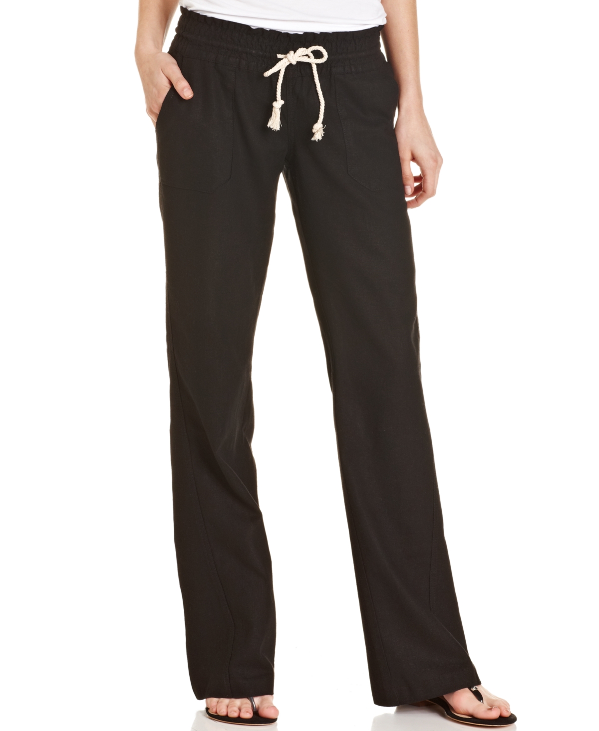 Click here for Roxy Juniors Oceanside Wide-Leg Drawstring Pants -... prices