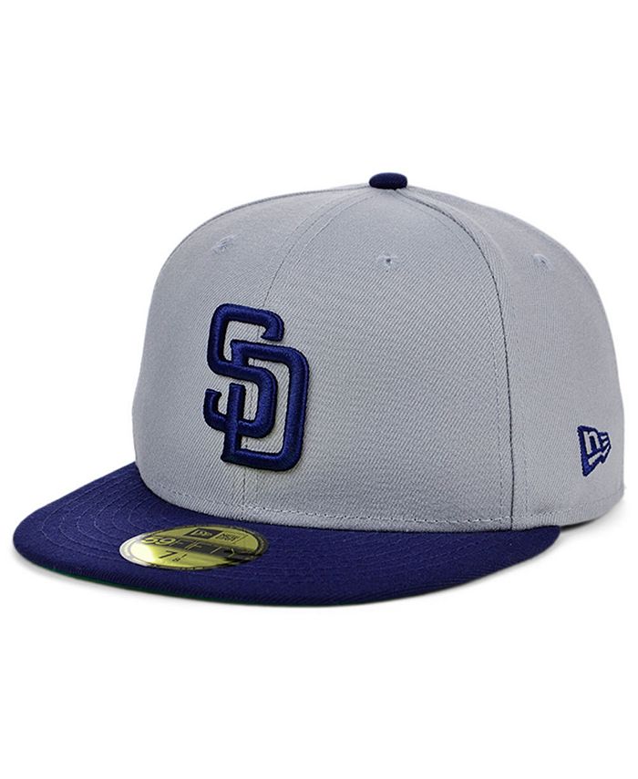 New Era San Diego Padres Gray Anniversary 59FIFTY Cap - Macy's