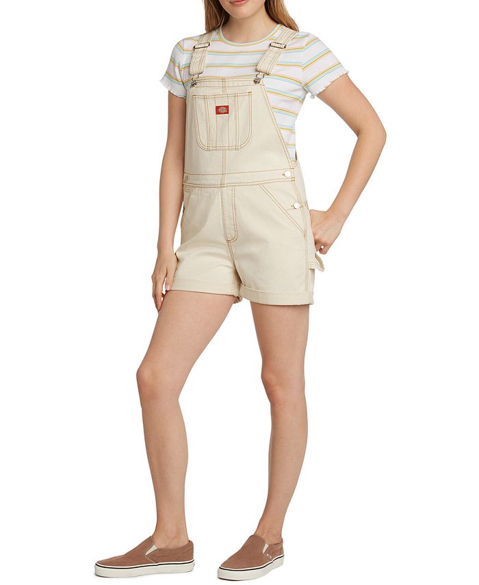 Dickies Juniors' Rolled-Cuff Shortalls - Macy's
