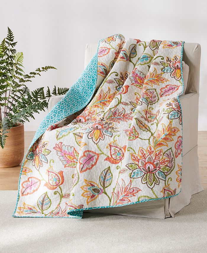 Levtex Sophia Quilted Throw, 50" x 60" - Macy's