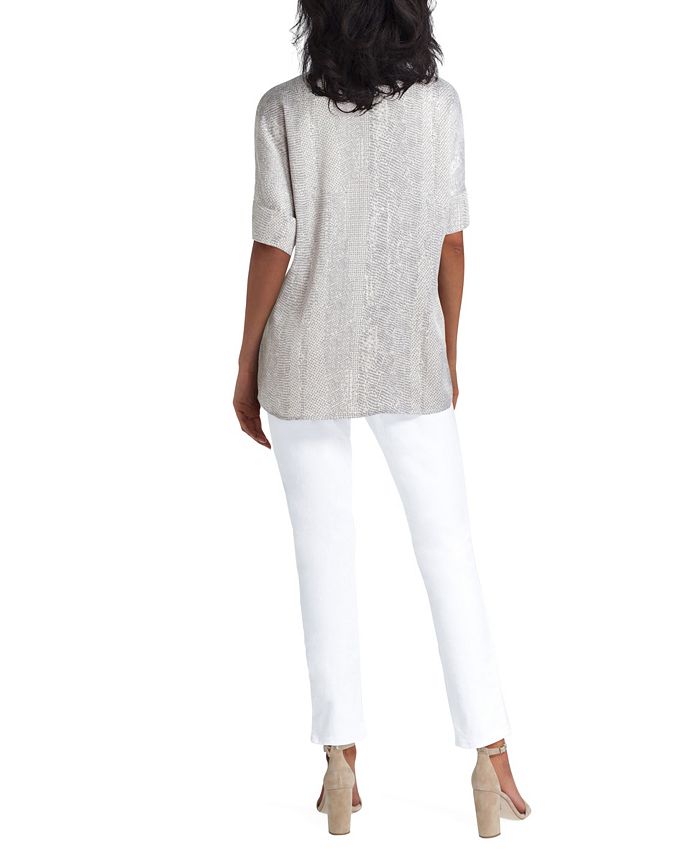 H Halston Women's Button Front Blouse & Reviews - Tops - Women - Macy's