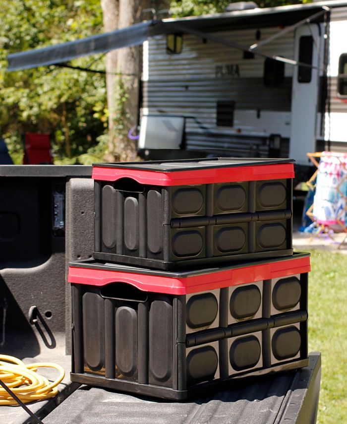 Household Essentials Heavy-Duty Storage Crates, Set of 2 - Macy's