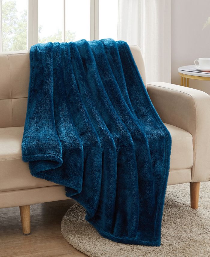 VCNY Home High Pile Plush Throw - Macy's