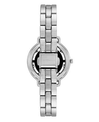BCBGeneration Women's 2 Hands Slim Silver-Tone Stainless Steel Band ...