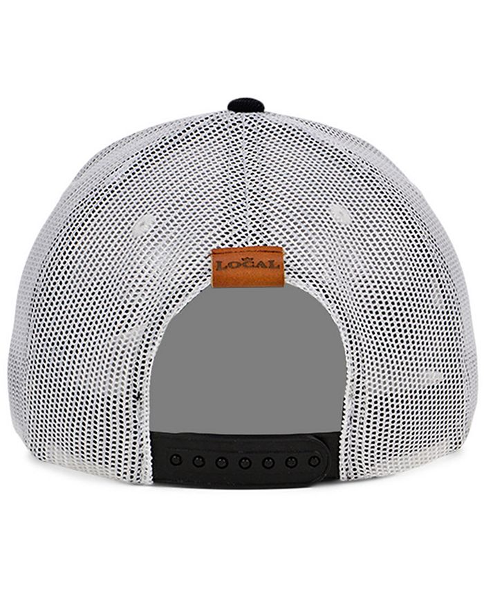 Lids Local Crowns Louisiana Black White Leather State Patch Curved ...