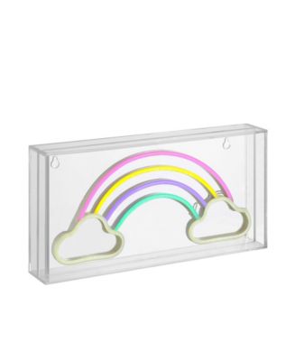 Rainhow Contemporary Glam Acrylic Box USB Operated LED Neon Light - Macy's
