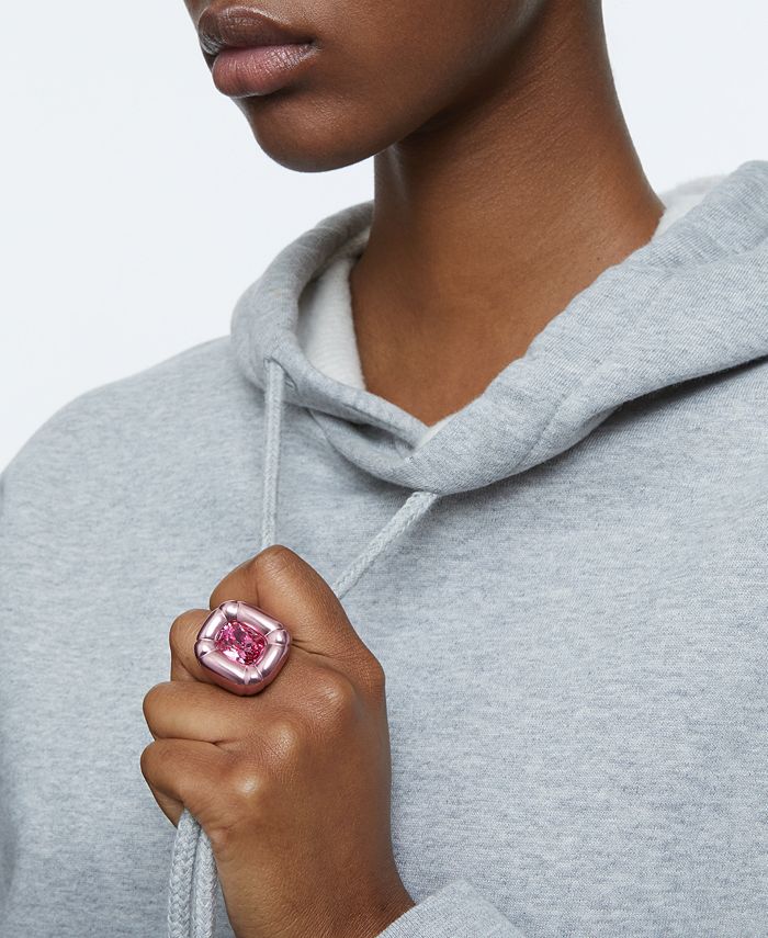 Swarovski Crystal Molded Solitaire Statement Ring - Macy's