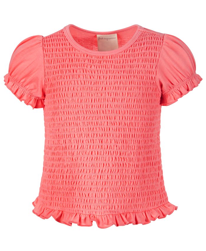 First Impressions Baby Girls Smocked Top, Created for Macy's - Macy's