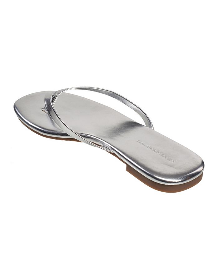 French Connection Women's Morgan Flat Open Toe Thong Flip Flop Sandals ...