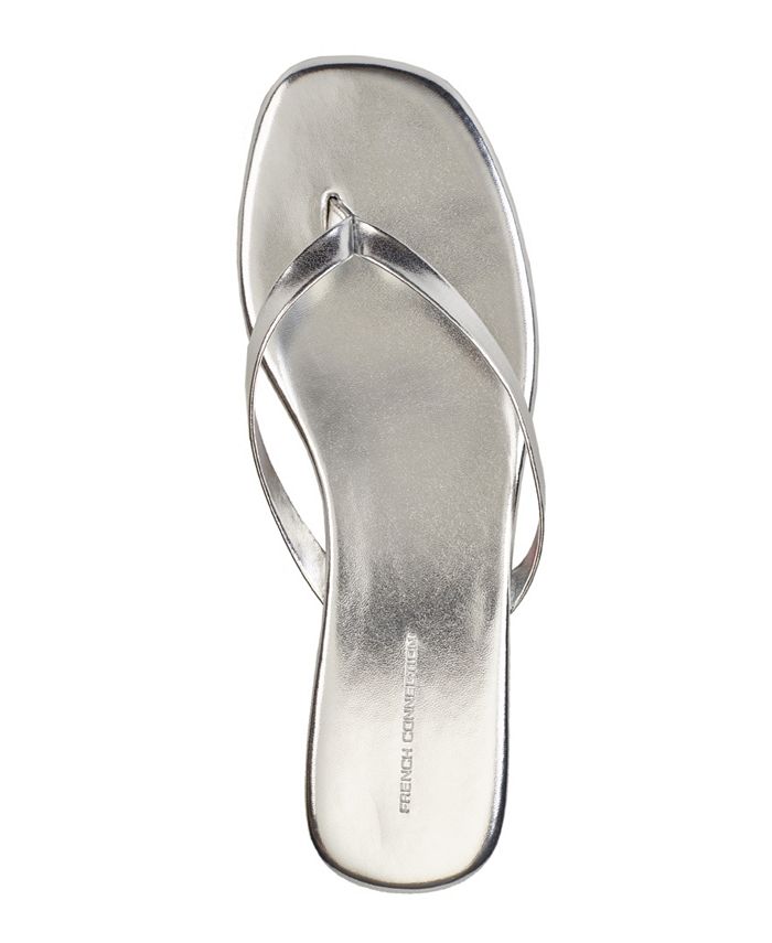 French Connection Women's Morgan Flat Open Toe Thong Flip Flop Sandals ...