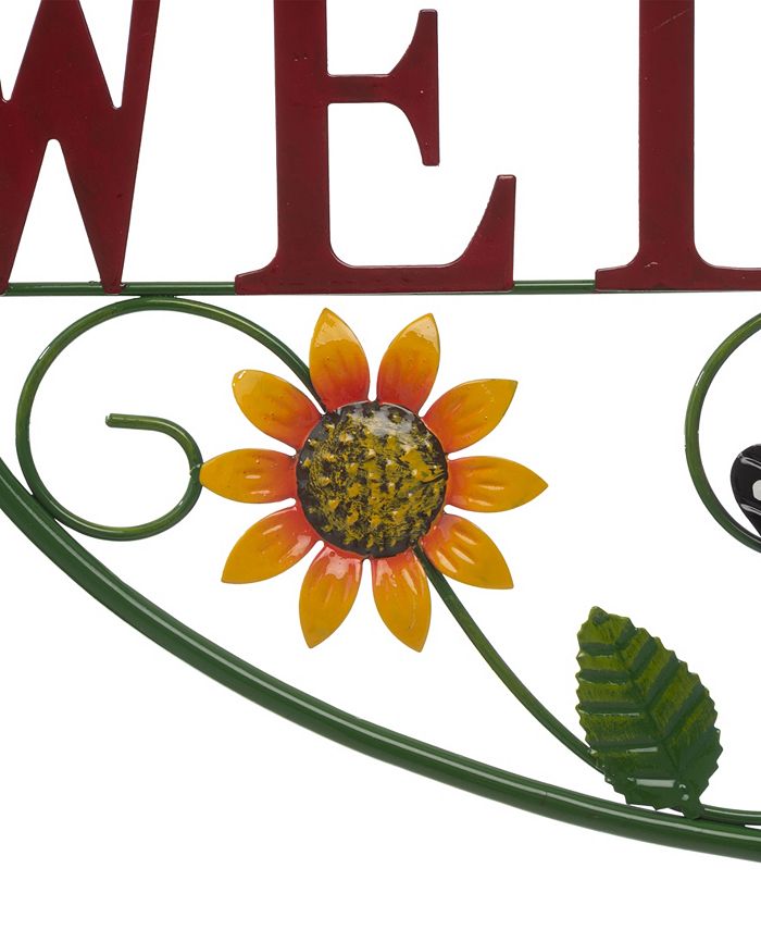 Glitzhome Whimsical Welcome Wall Decor - Macy's