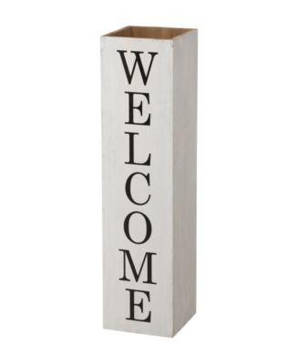 Glitzhome Double Sided Box-Shaped Welcome and Home Porch Sign - Macy's