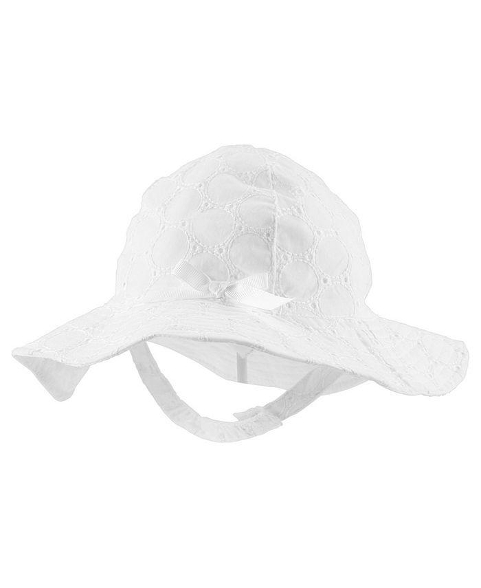 Carter's Baby Girls Floppy Eyelet Hat - Macy's
