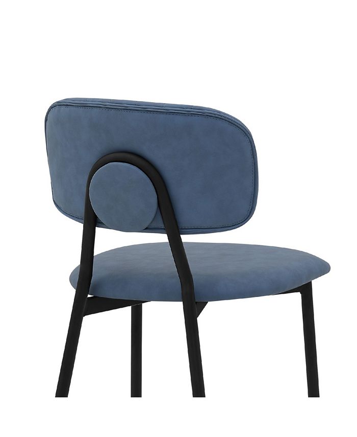 Armen Living Rococo Faux Leather and Metal Counter Height Bar Stool ...