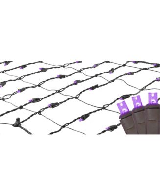 Northlight 2' x 8' Purple LED Tree Trunk Wrap Christmas Net Lights ...