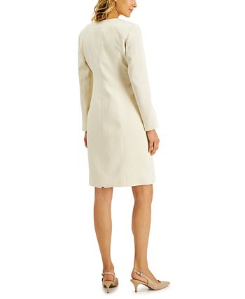 Le Suit Topper-Jacket Jacquard Dress Suit - Macy's