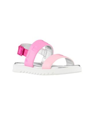 DKNY Little Girls Josie Logo Sandals - Macy's