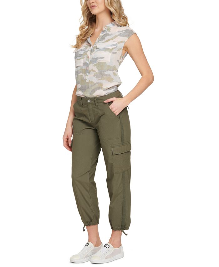 DKNY Jeans Drawstring-Hem Cargo Pants & Reviews - Pants & Capris - Women - Macy's