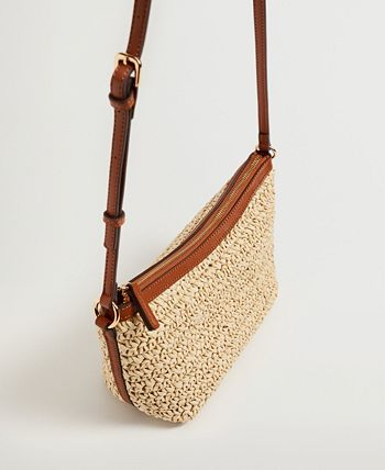 MANGO Raffia Braided Bag - Macy's