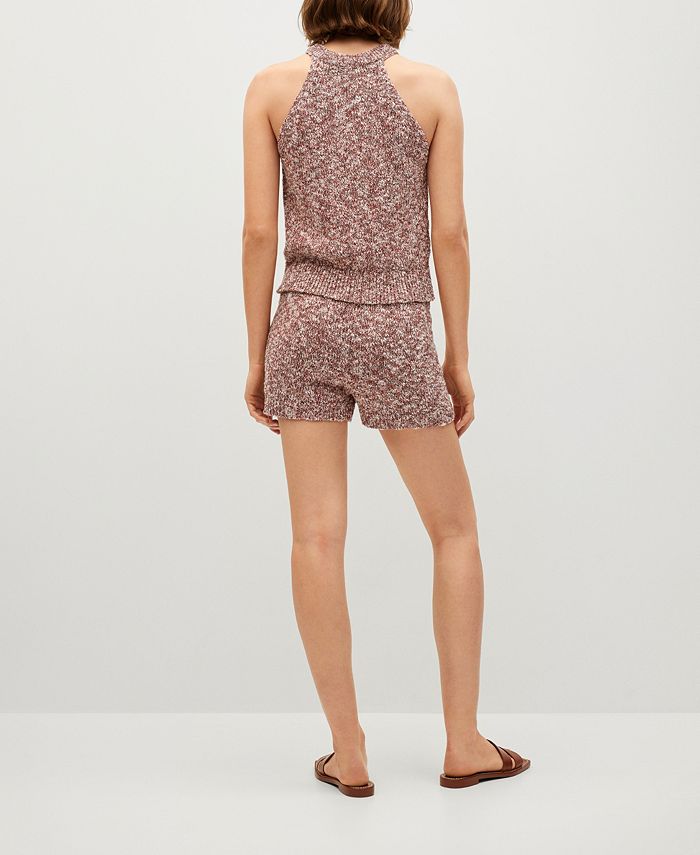 MANGO Flecked Knit Top - Macy's