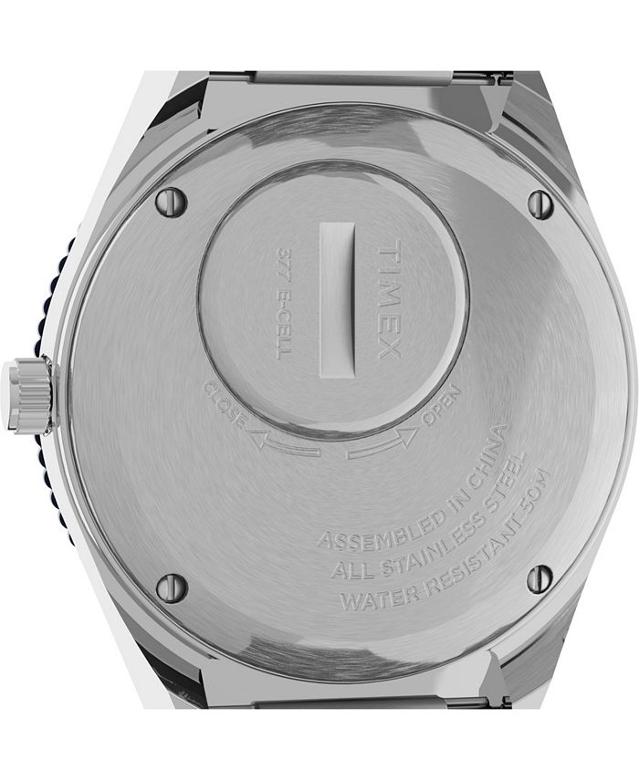 Timex Women's Q Silver-Tone Stainless Steel Bracelet Watch 36mm - Macy's