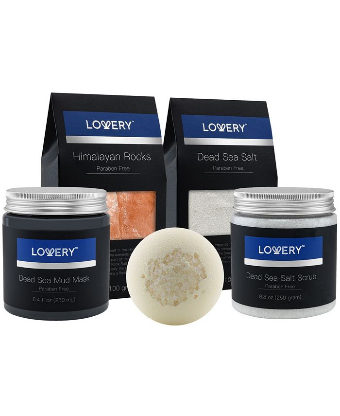 Lovery Dead Sea Bath and Body Gift Set Home Spa Kit, 5 Piece, Created ...
